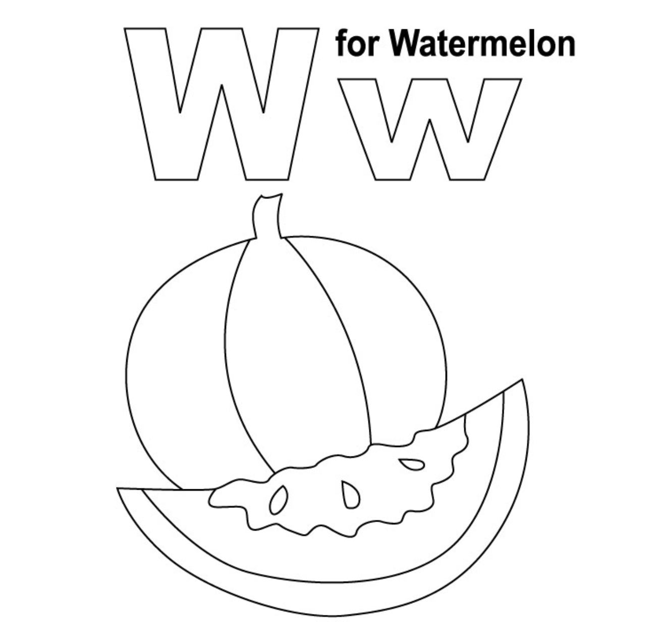15 Free Watermelon Coloring Pages You Can Print From Home