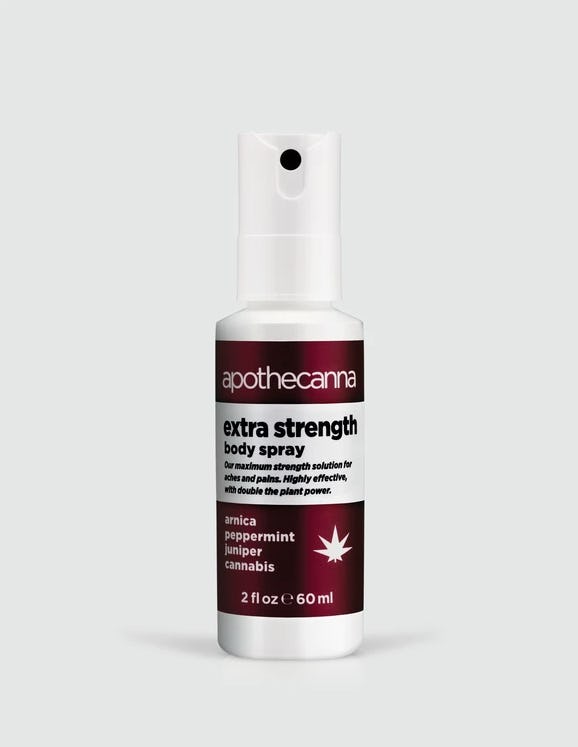 Apothecanna's Extra Strength Body Spray Is An Ache-Relieving MVP