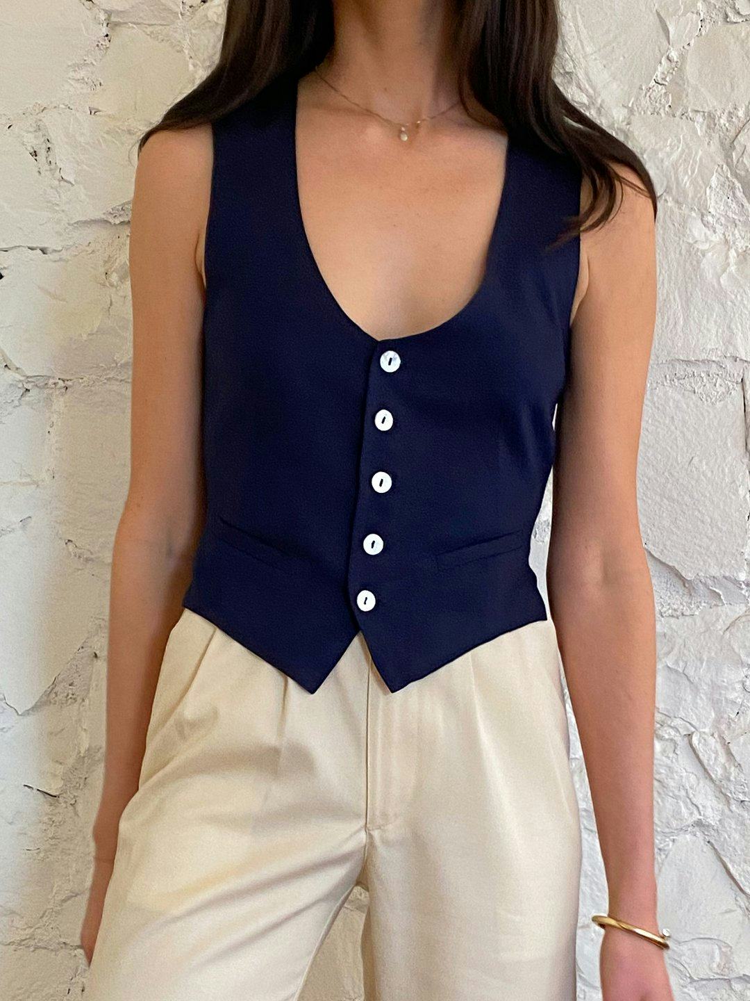 The Vest Trend Is Professional Yet Stylish — And Helpful For Summer Heat