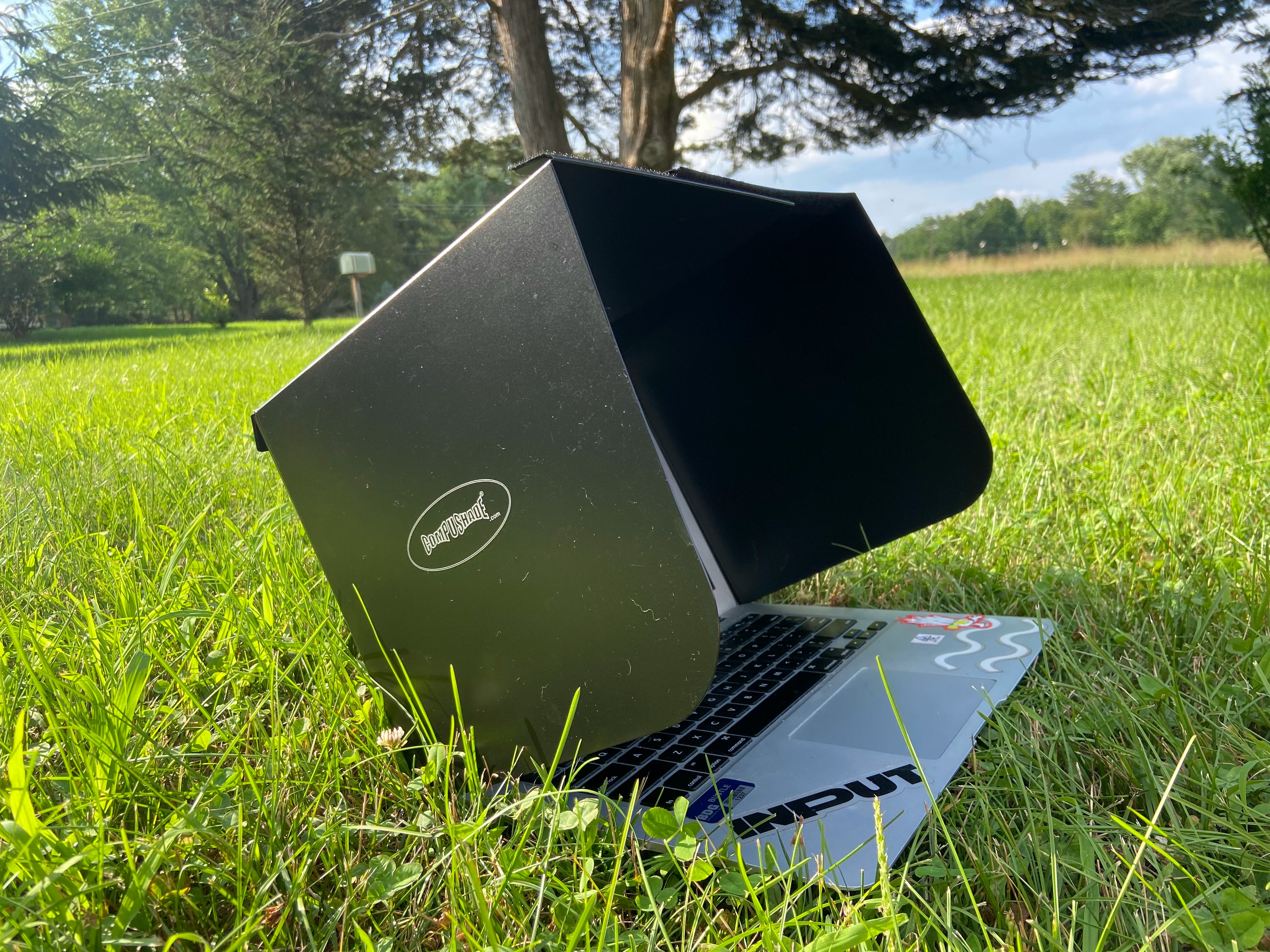 It’s too damn hard to find a decent laptop shade for working outside
