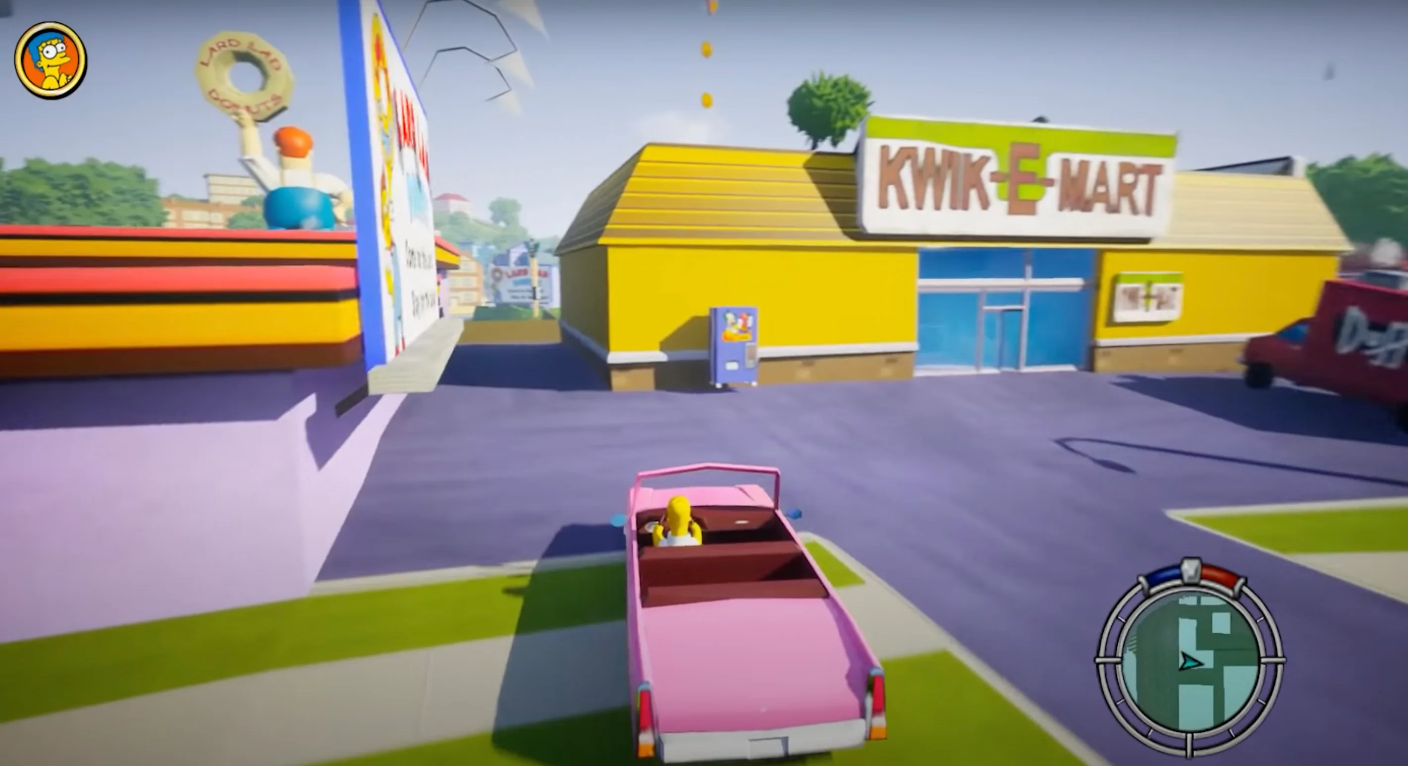 A YouTuber re-created 'The Simpsons Hit & Run' in a week