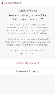 How To Delete Your Tinder Account (& Pause Or Hide It)