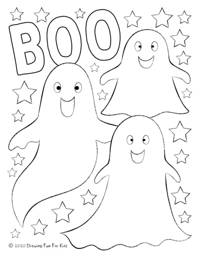 20 Cutest Free Ghost Coloring Pages You Can Print From Home
