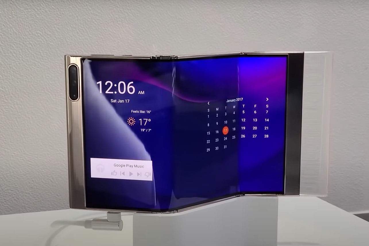 Ridiculous Samsung prototype "multi-foldable" with 7.2-inch display ...