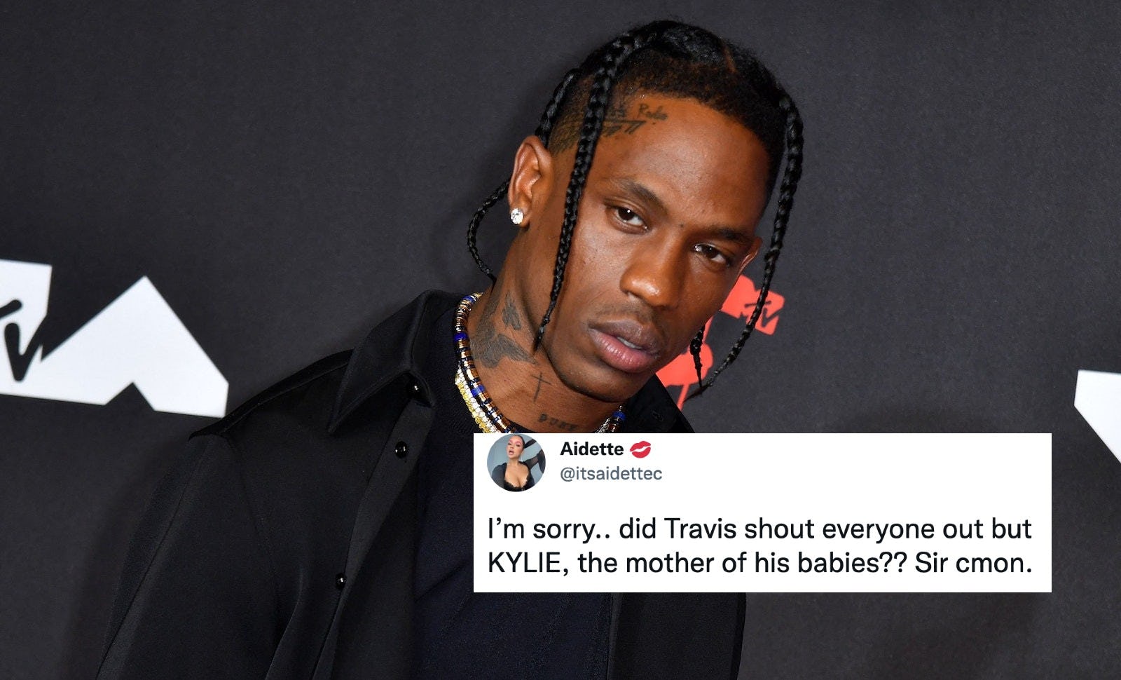 Travis Scott's 2021 VMAs Acceptance Speech Snubbed Kylie Jenner