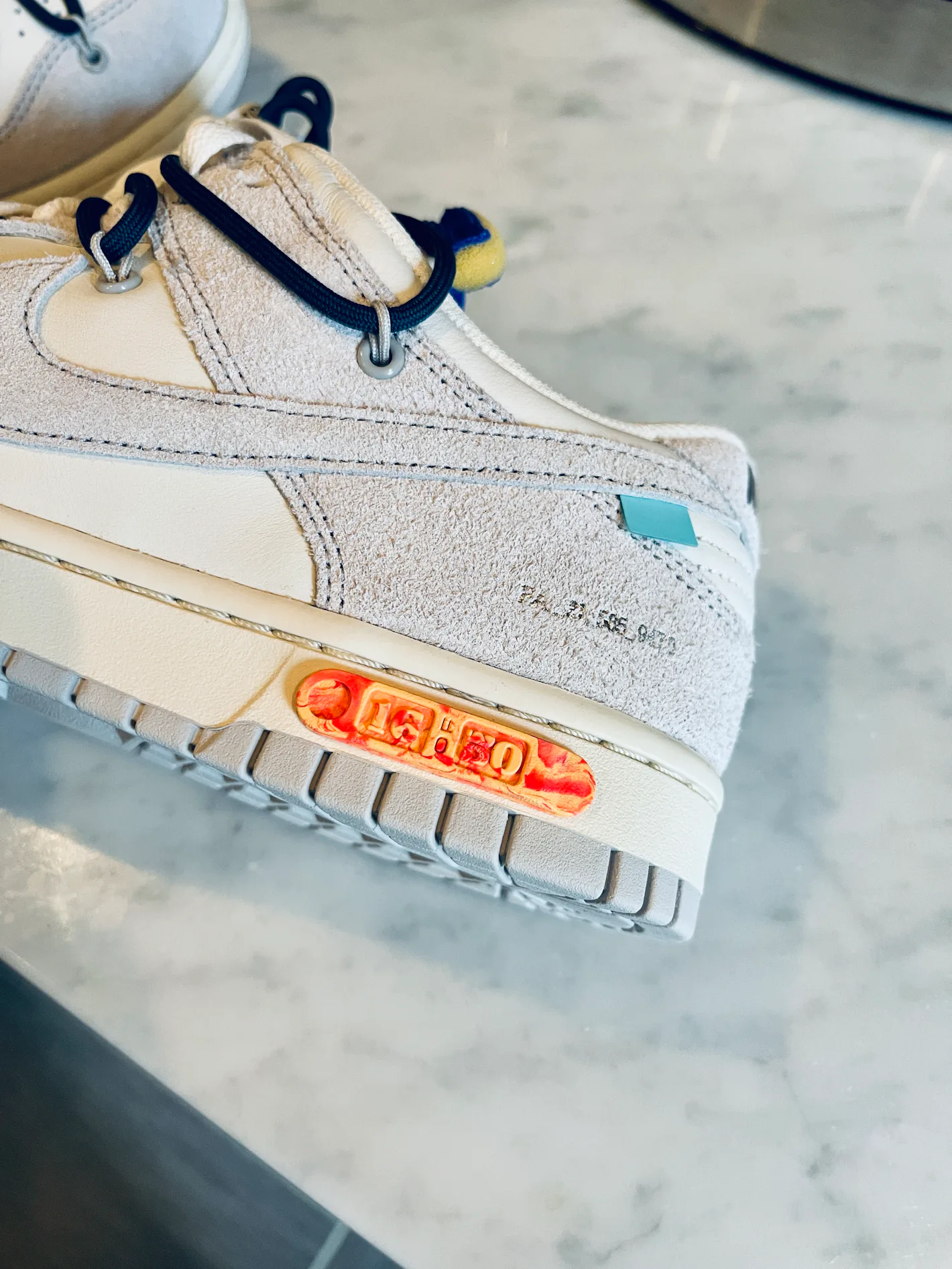 I can't stop wearing Nike's Off-White 'The 50' Dunk Low sneakers