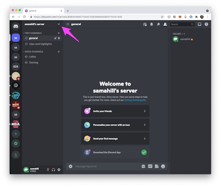 How to start a Discord server