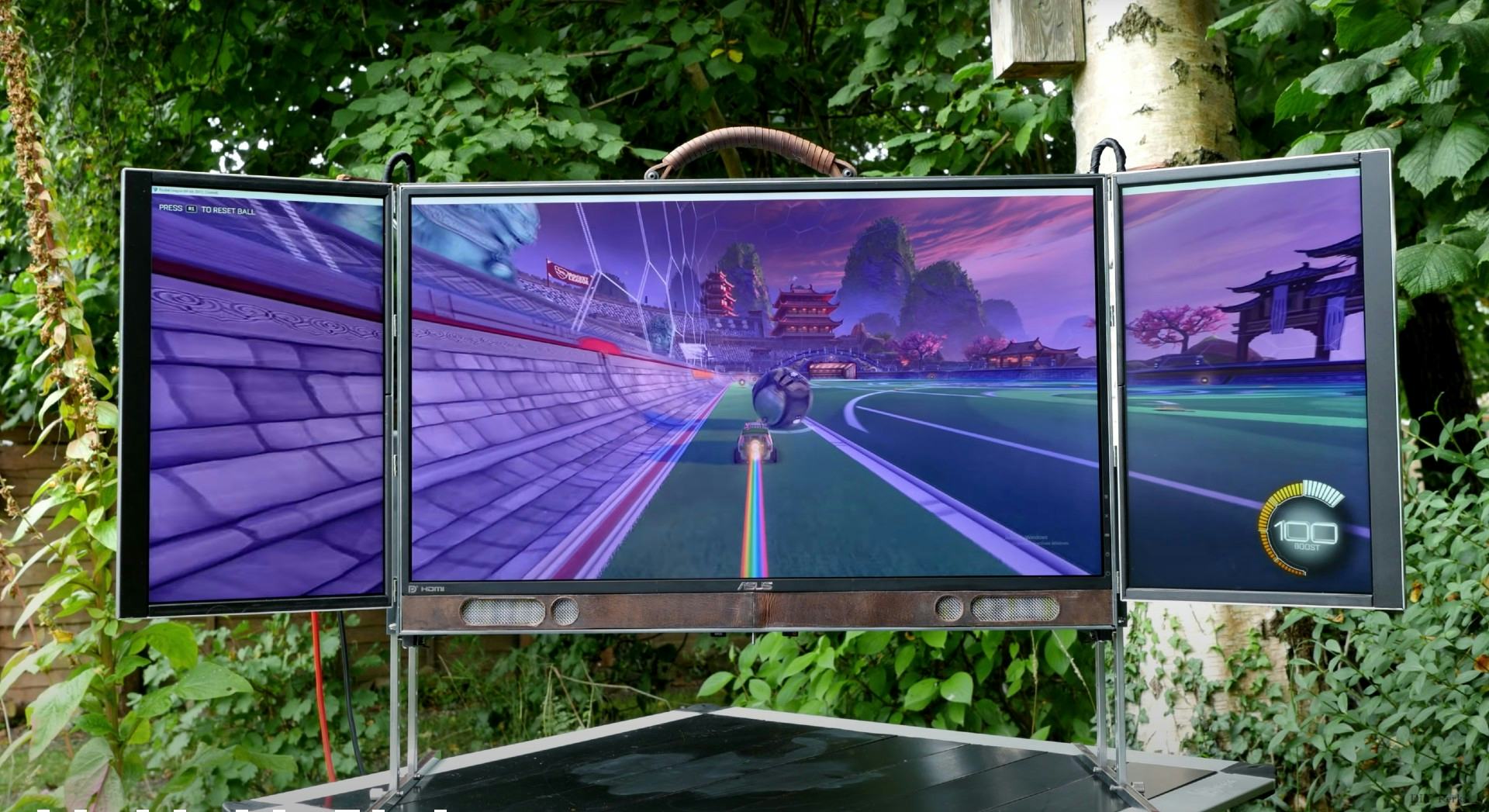 Watch this YouTuber hack together a suitcase-sized portable desktop