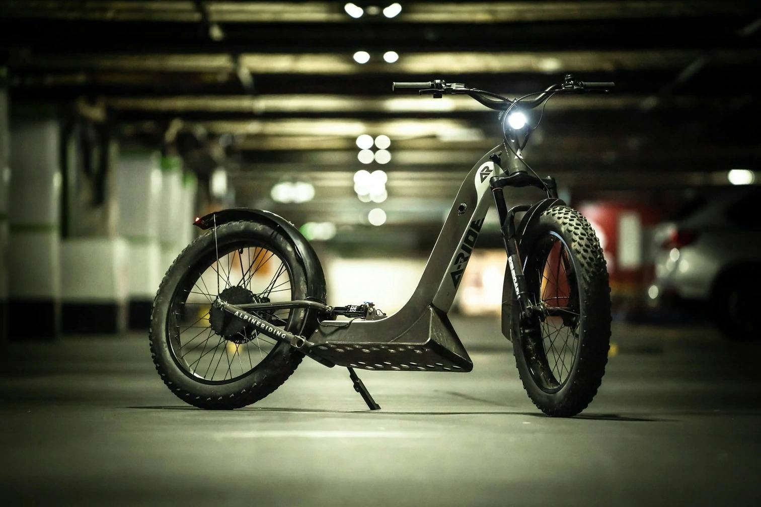 This fat-tire electric scooter, bike hybrid is an all-terrain beast