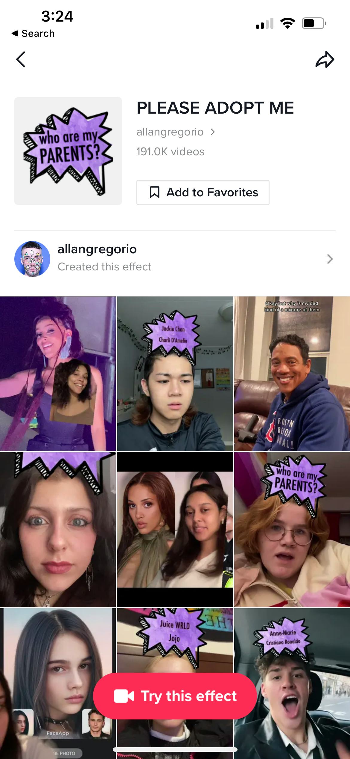 How To Get & Use TikTok’s “Adopt Me” Celebrity Parents Filter