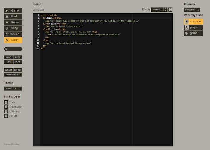 Playdate’s Pulp tool lets you design a video game in your browser