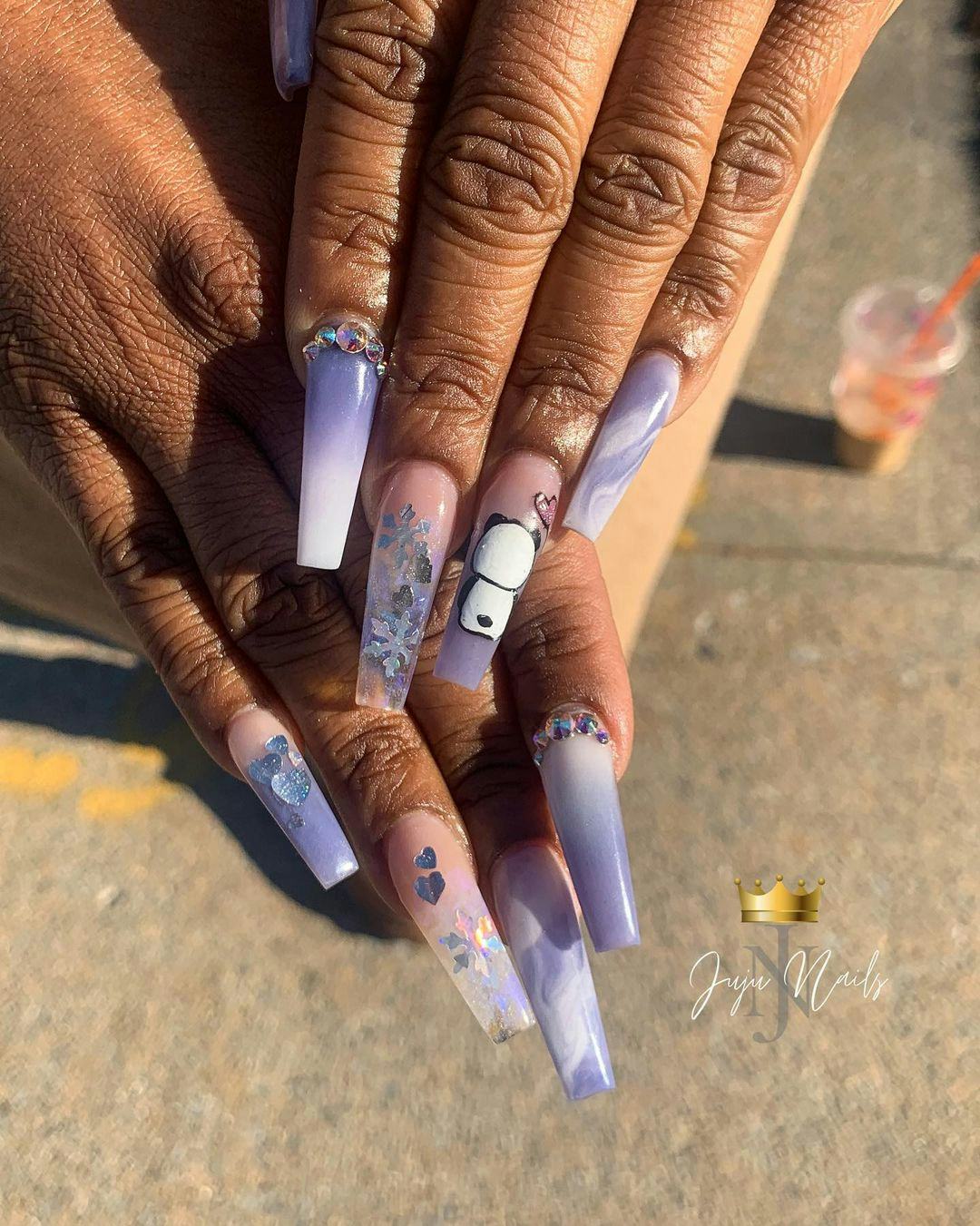 All The Very Peri Nail Color Inspo You'll Need For Your 2022 Manicures