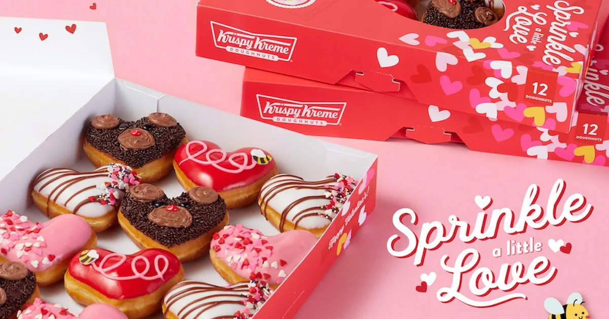 Krispy Kreme s Valentine s Day 2022 Doughnuts Are Fun Colorful Krispy Kreme s Valentine s Day 2022 Doughnuts Are Fun Colorful
