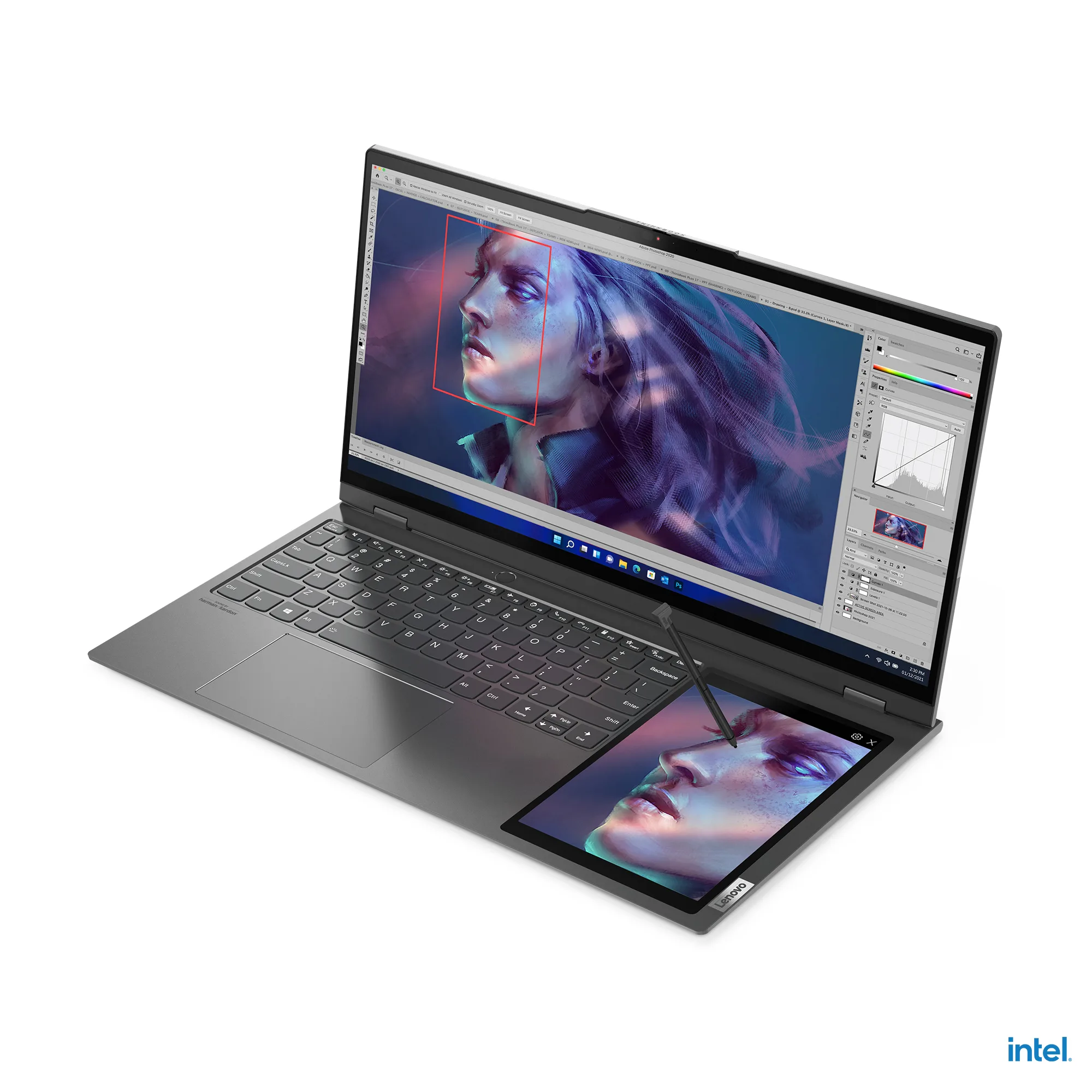 Lenovo’s ThinkBook Plus Gen 3 has a second screen next to the keyboard