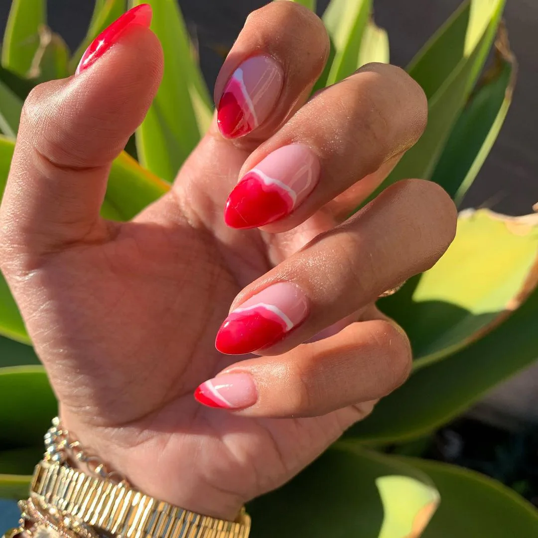 Red French Tip Nails Are The Ultimate Subtly Sexy Manicure Shade