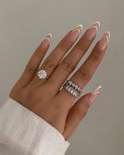 Engagement Nails Inspo Doesn't Have To Be Boring — This Mani Proves It