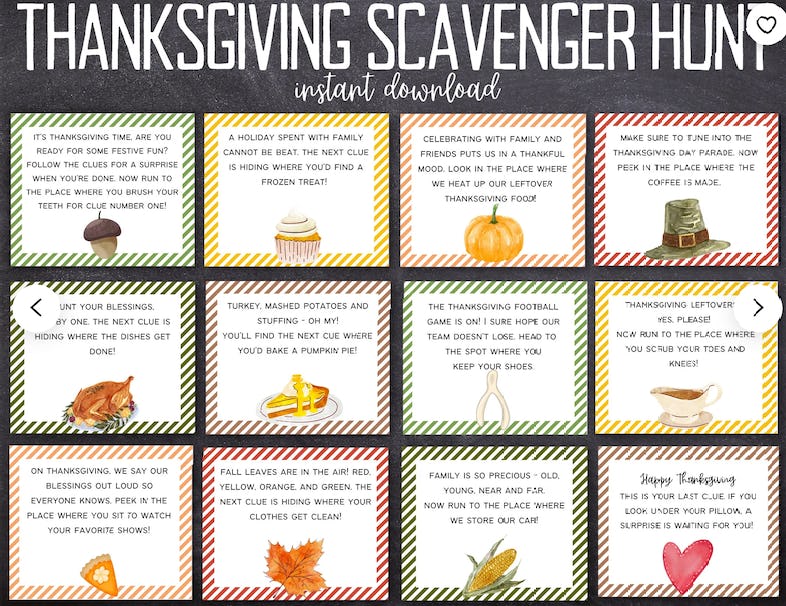 Thanksgiving Scavenger Hunt Ideas For Fun-Loving Families