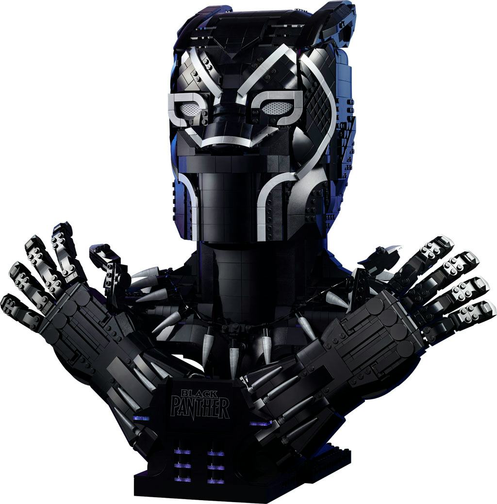 This 2,961-Piece LEGO Black Panther Bust Belongs In Your Collection