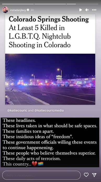 Dan Levy Shared A Poignant Message After The Club Q Shooting