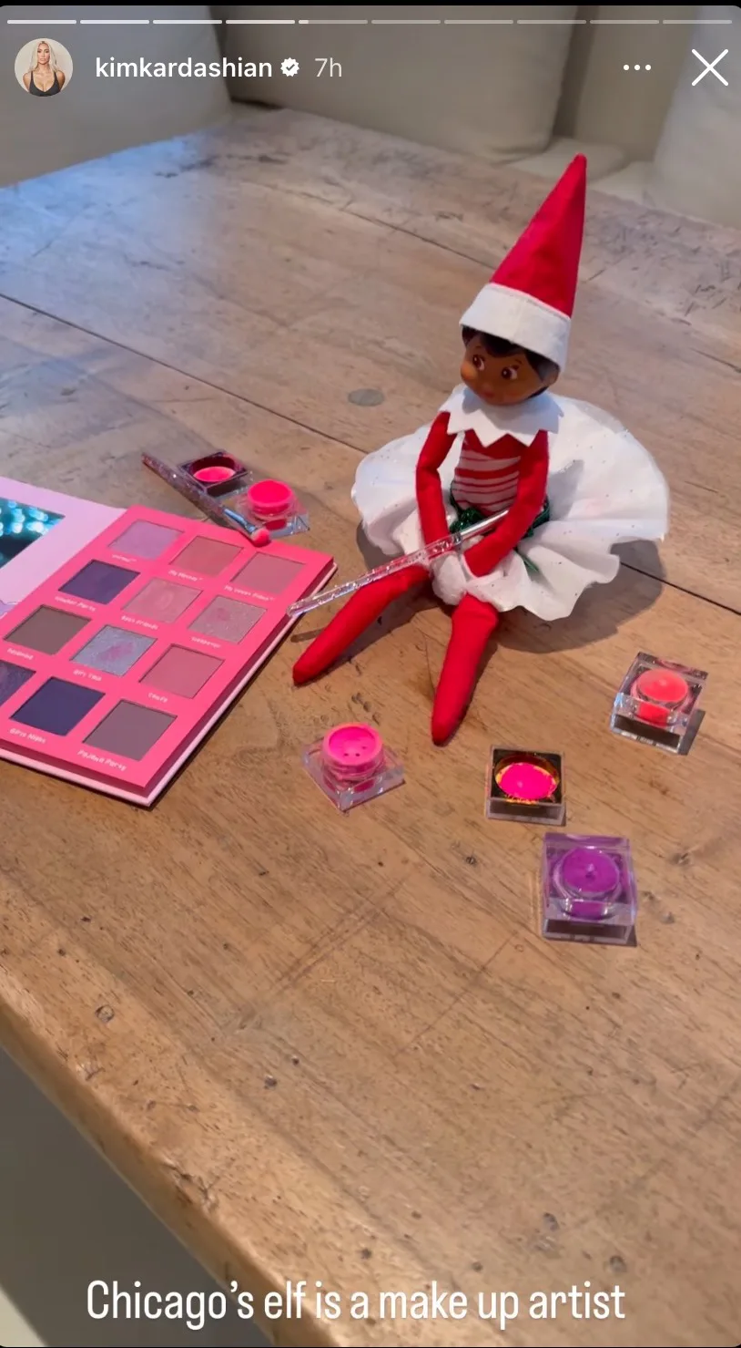 Kim Kardashian Gave Her Daughter North Elf On The Shelf Duties This Year