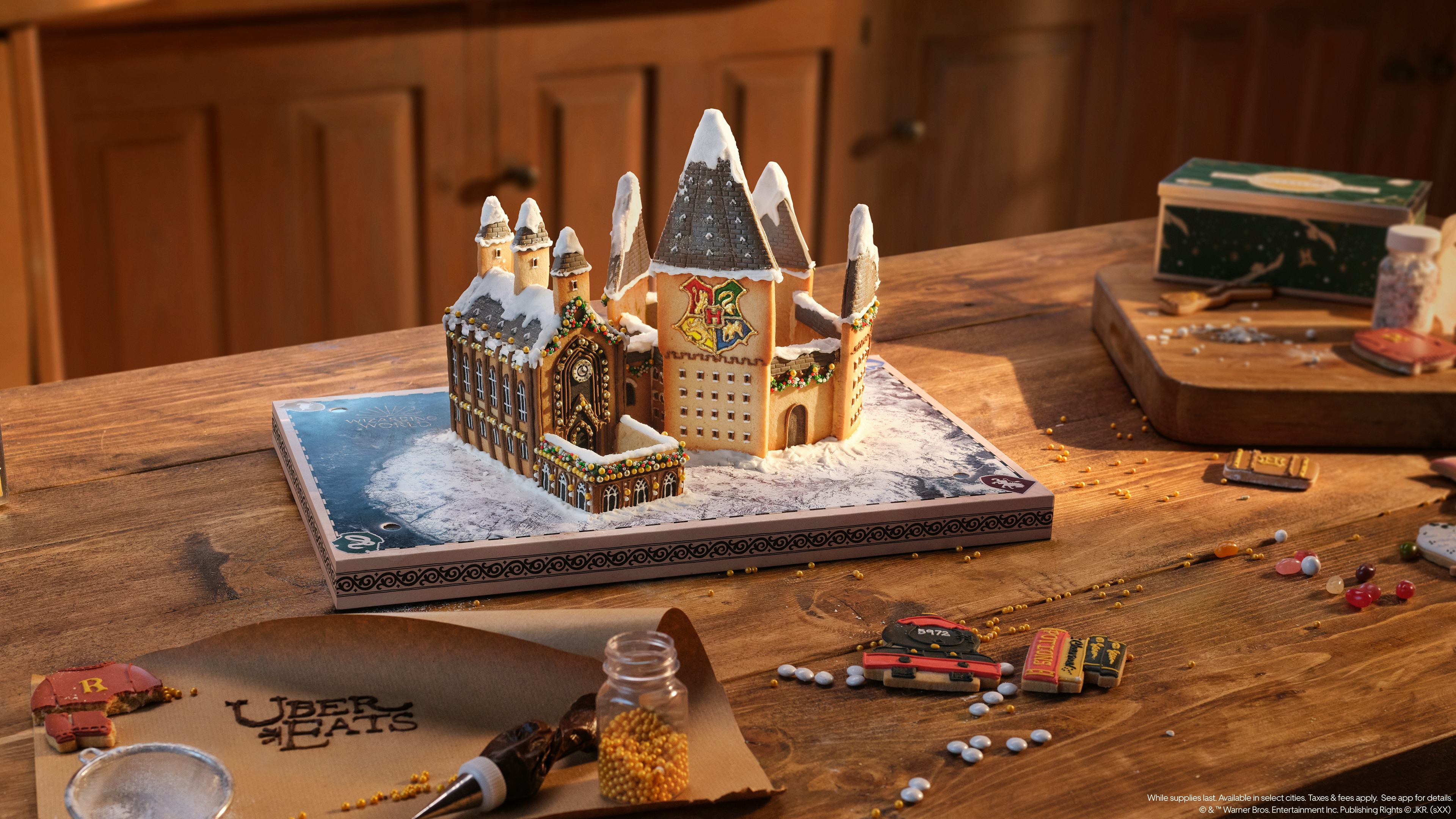How To Get A Hogwarts Gingerbread House On Uber Eats