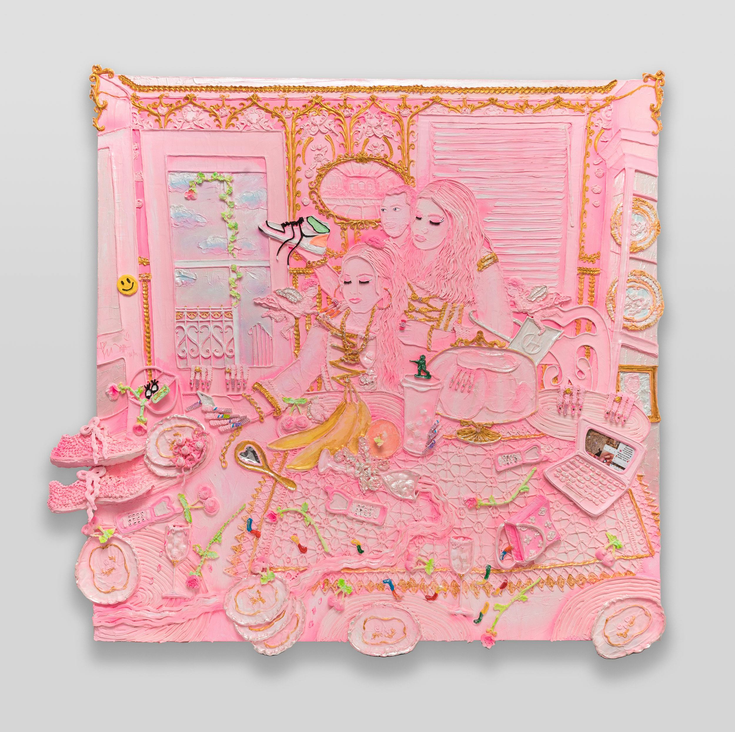 Inside Artist Yvette Mayorga’s Baby-Pink, Acrylic, Alternative World