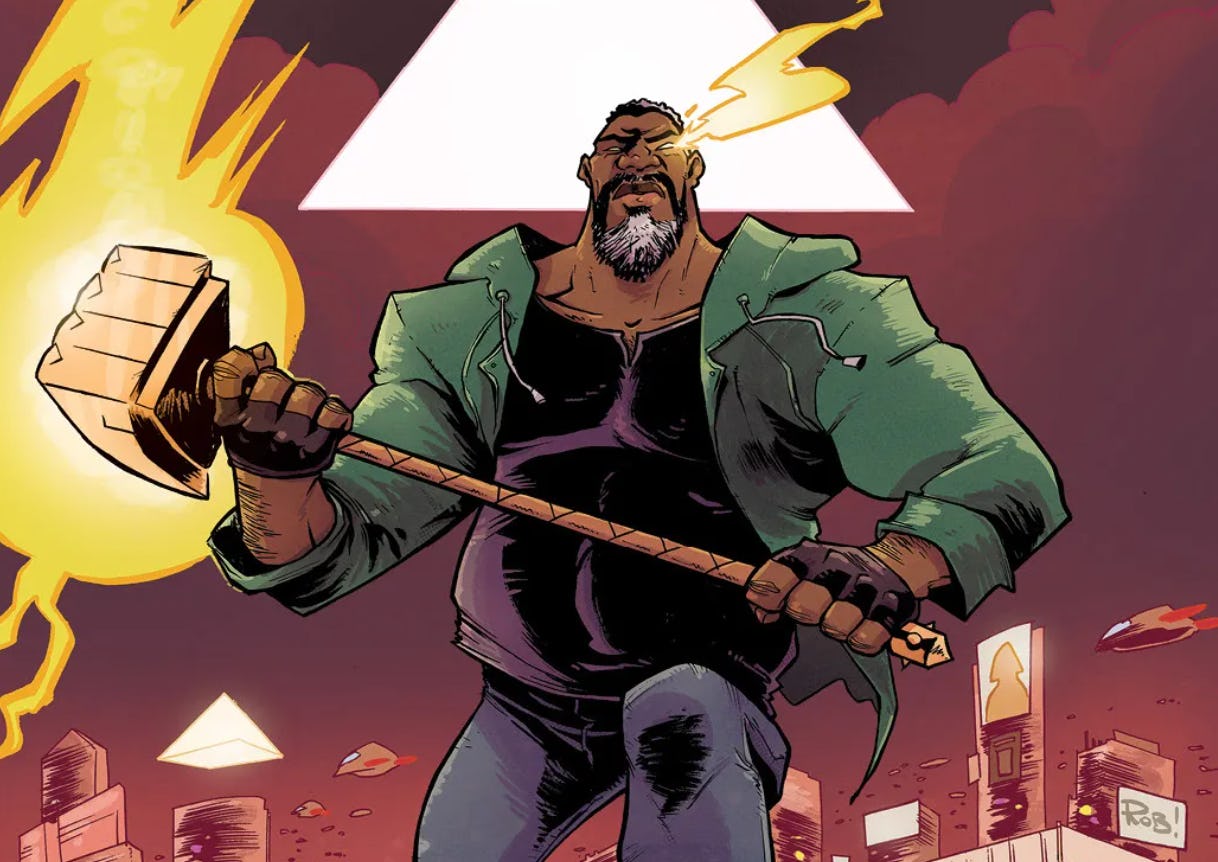 Boom! An angry janitor saves the future in this new sci-fi comic