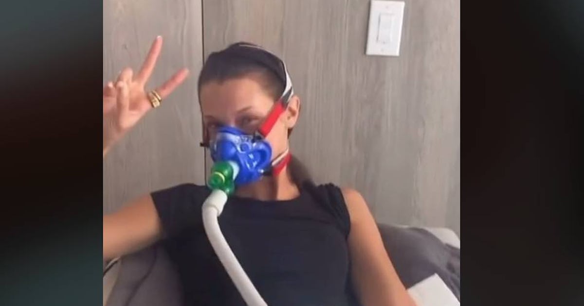 Bella Hadid Shares A Rather Intense Recovery Routine
