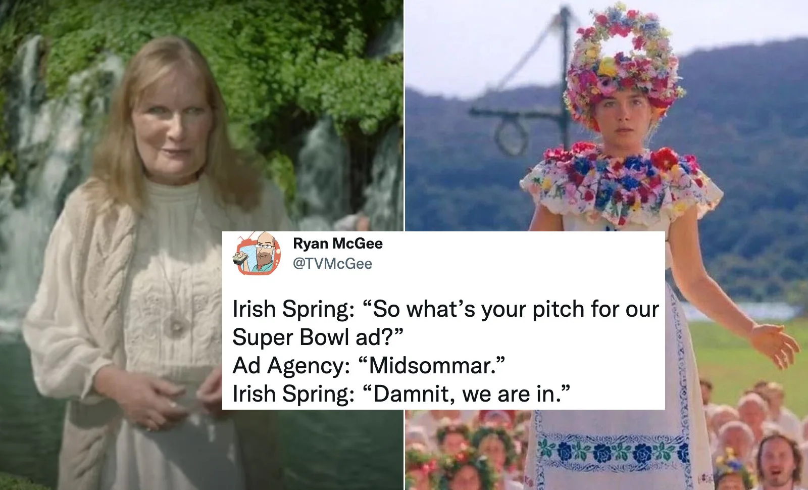 Tweets About Irish Spring’s ‘Midsommar’-Esque Super Bowl Commercial