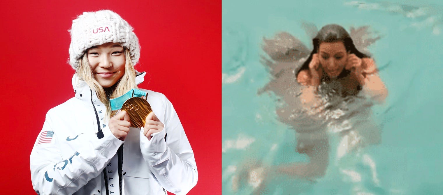 Watch Chloe Kim's Impression Of Kim Kardashian Crying About Earrings