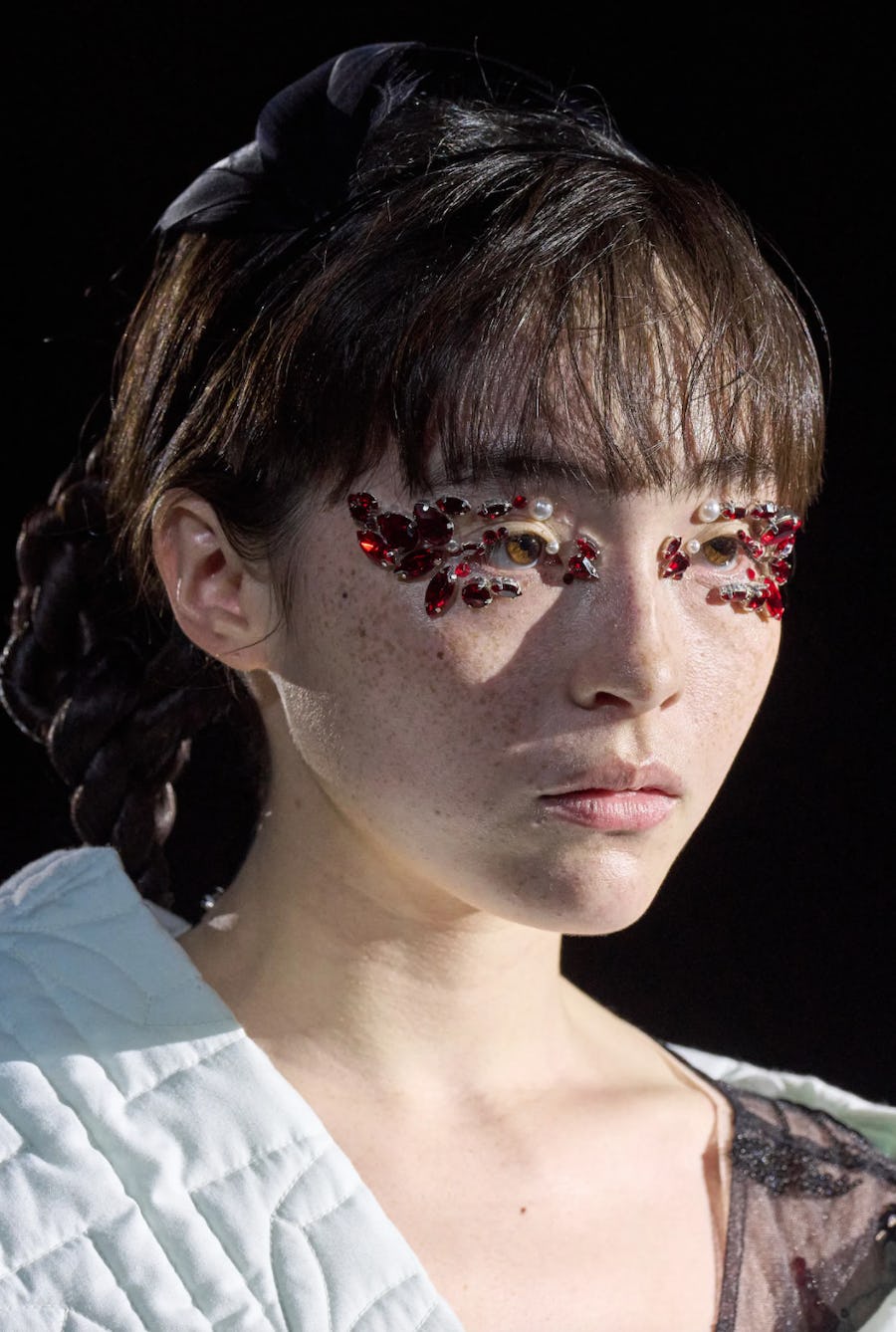 At Simone Rocha, Face Jewels Are The Statement Accessory Replacing ...