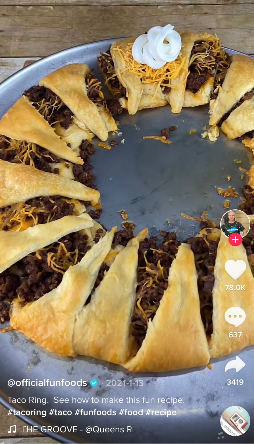 How To Make The Crunch Ring Recipe On TikTok For Your Game Day Party