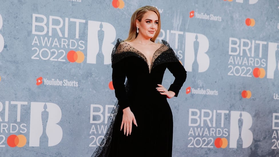 20 Photos Of Adele's "Engagement" Ring, 2022 BRITs Performance & Speeches