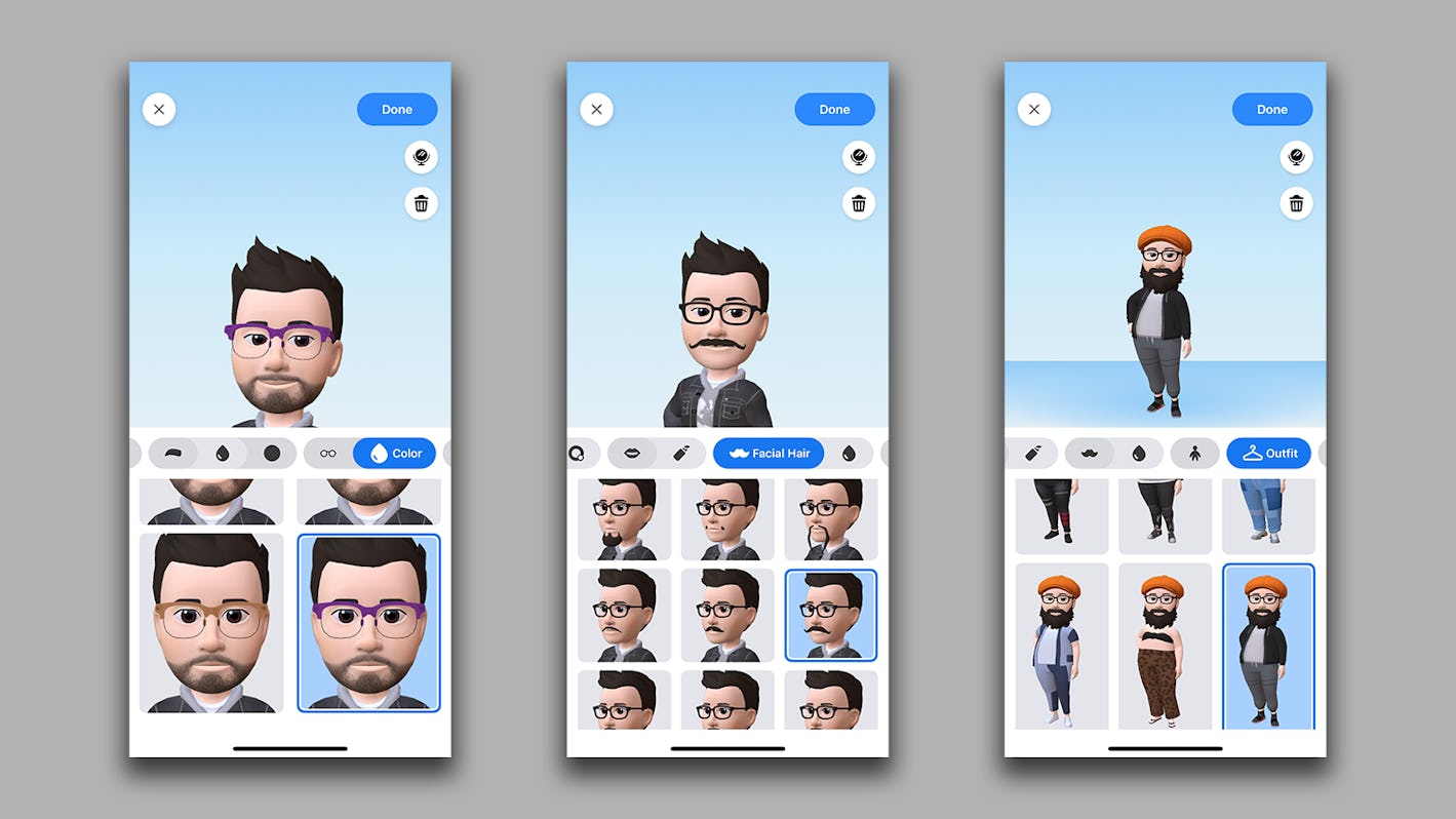How to create and customize an Avatar on Instagram or Facebook