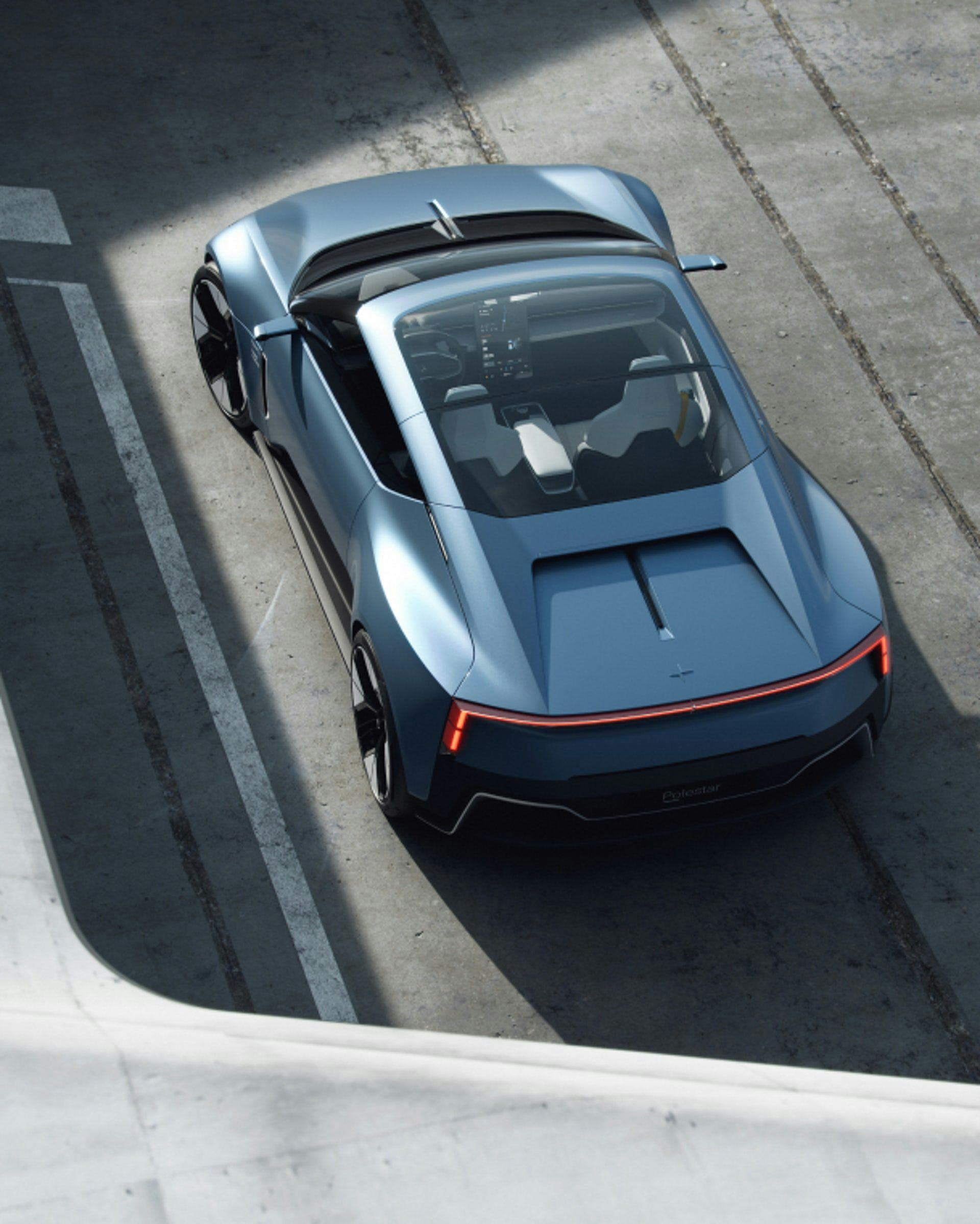 Polestar's O2 concept has an integrated drone that films you while you ...