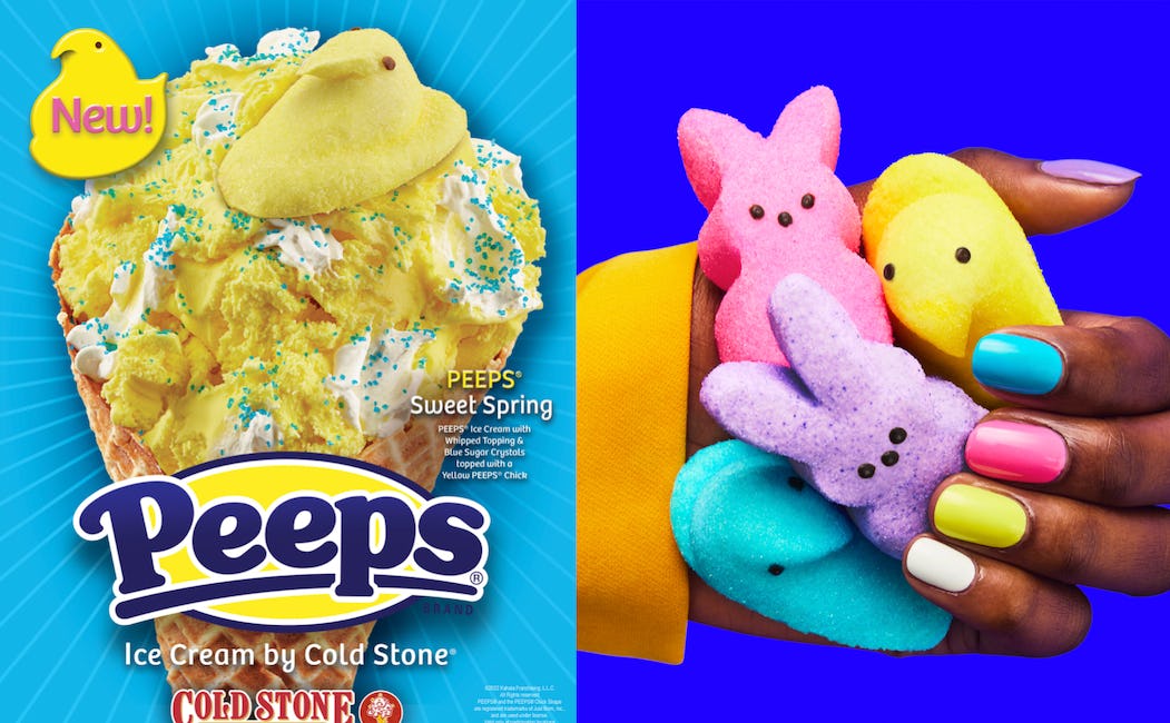 New Peeps 2022 Products: ColourPop, Cold Stone Ice Cream, & More