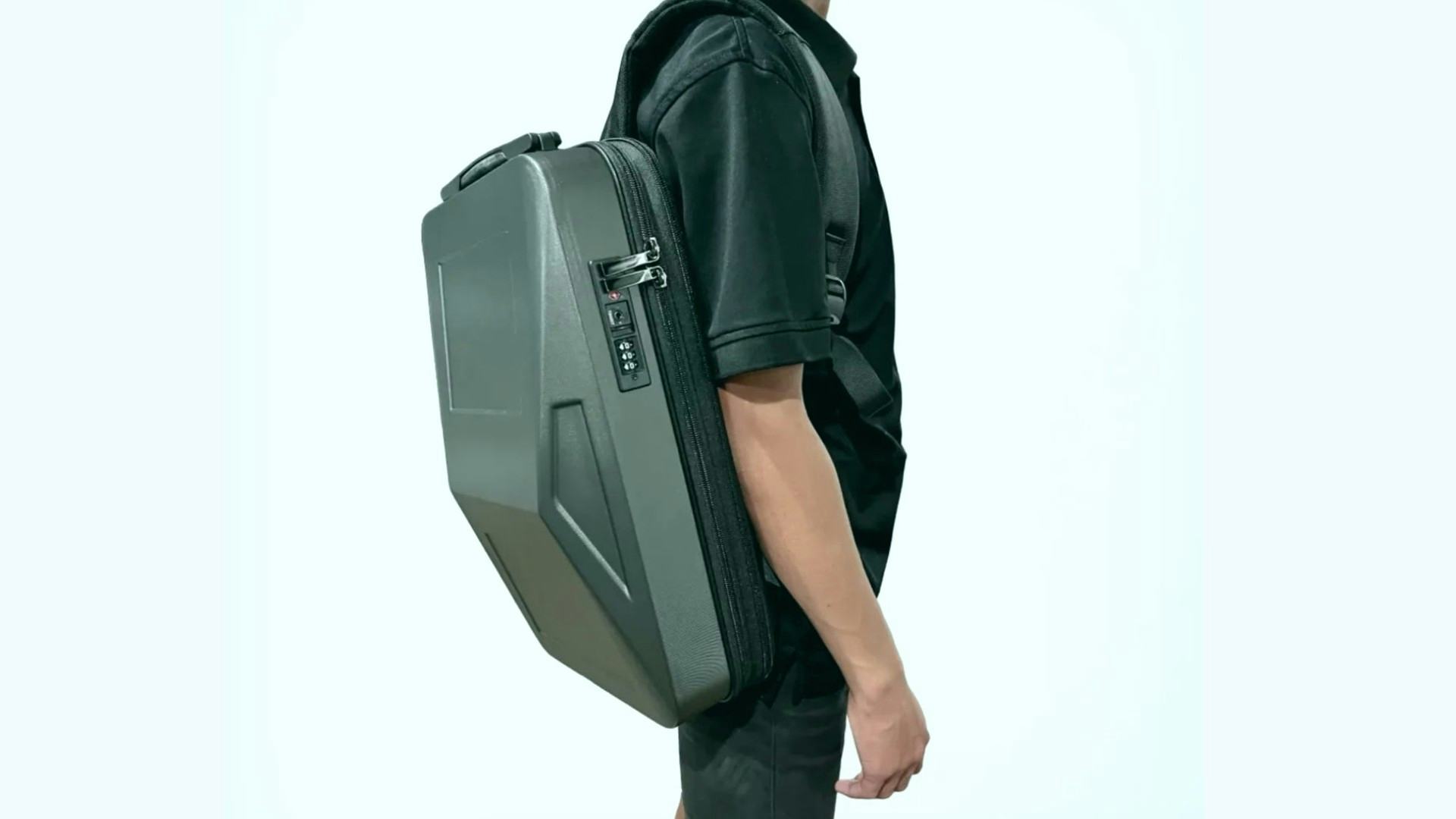 Tesla’s next gag gift might be a hard-shell Cybertruck-themed backpack