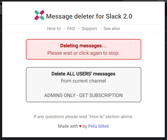 How to batch delete your Slack messages using Message Delete for Slack 2.0
