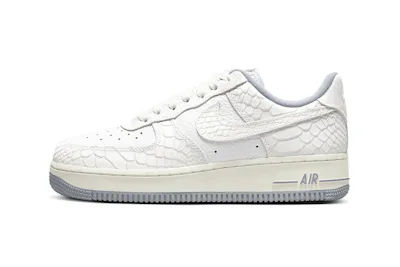 Nike's all-white Air Force 1 sneaker gets a luxe python upgrade