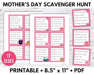 26 Mother's Day Scavenger Hunt Clues & Ideas For A Super Fun Holiday