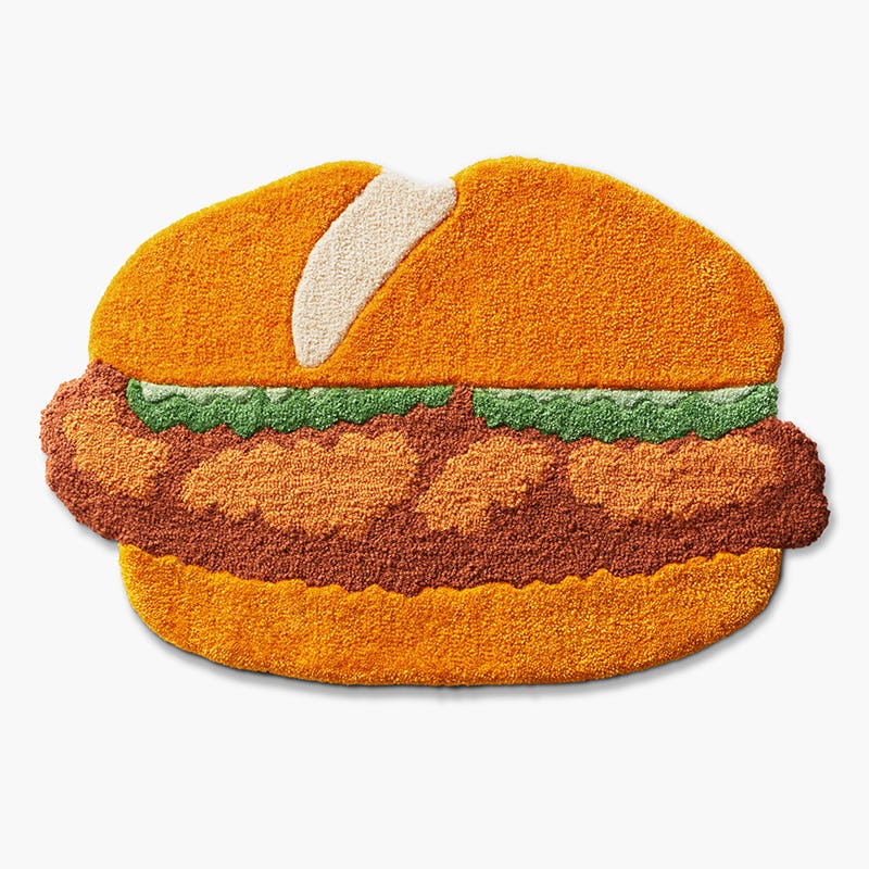 McDonald's Chicken Sandwich Rugs Are The Yummiest Decor