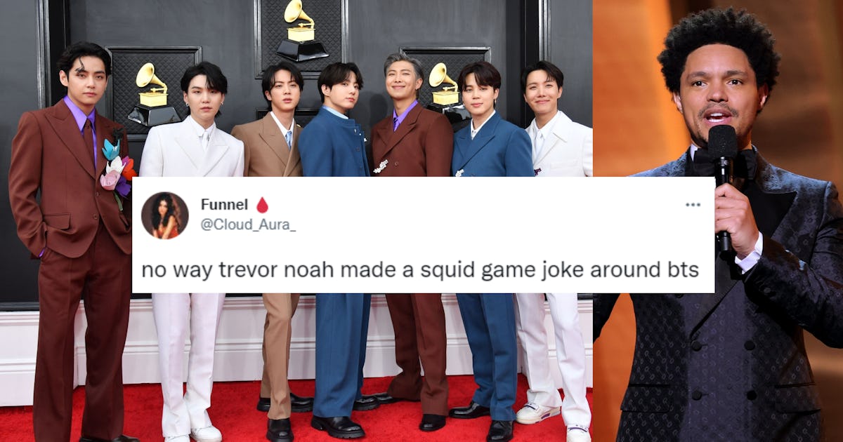 Tweets About Trevor Noah's 'Squid Game' Joke To BTS Tweets About Trevor Noah's 'Squid Game' Joke To BTS
