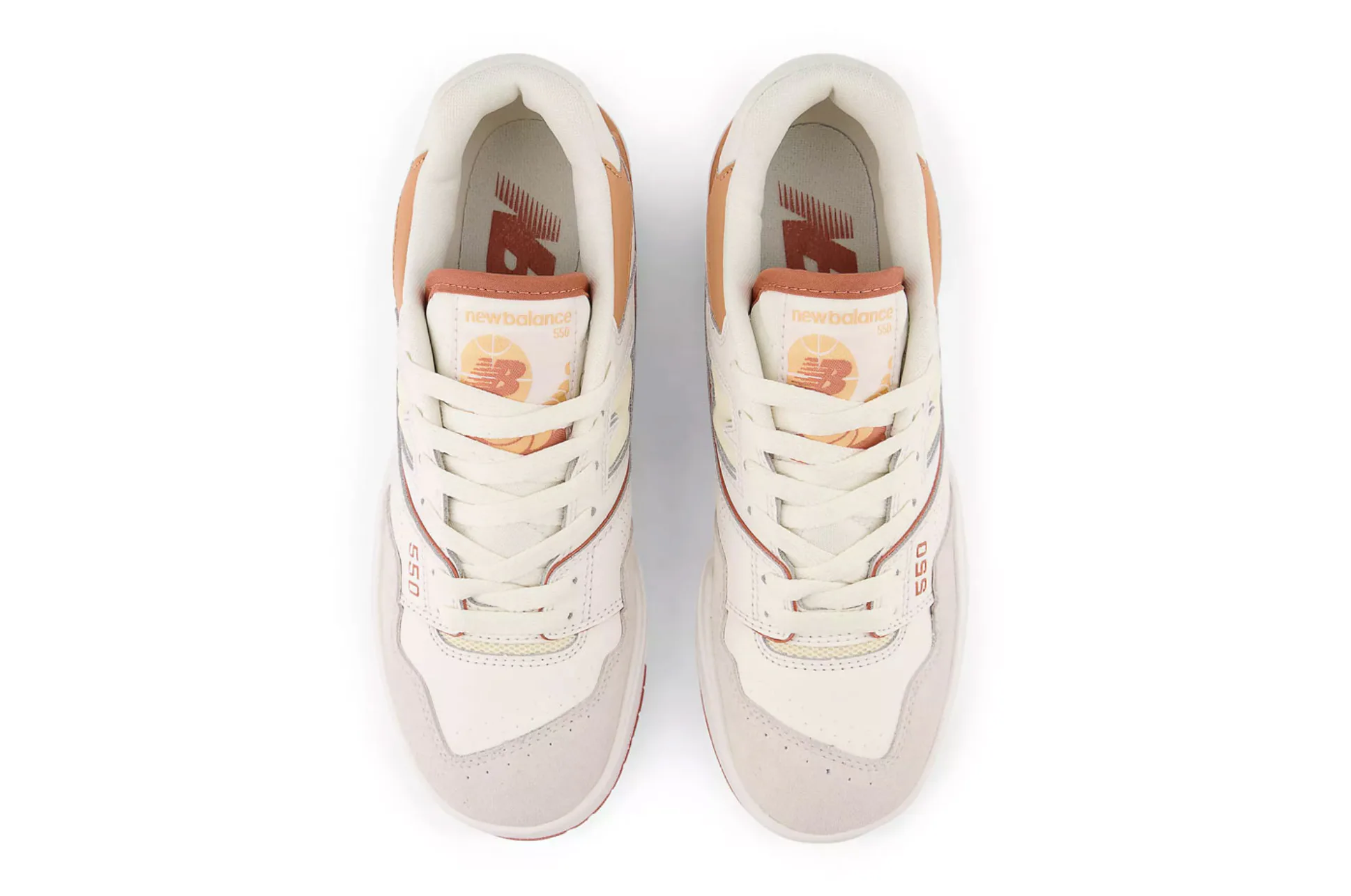 New Balance’s peachy 550 sneaker is perfect for summer