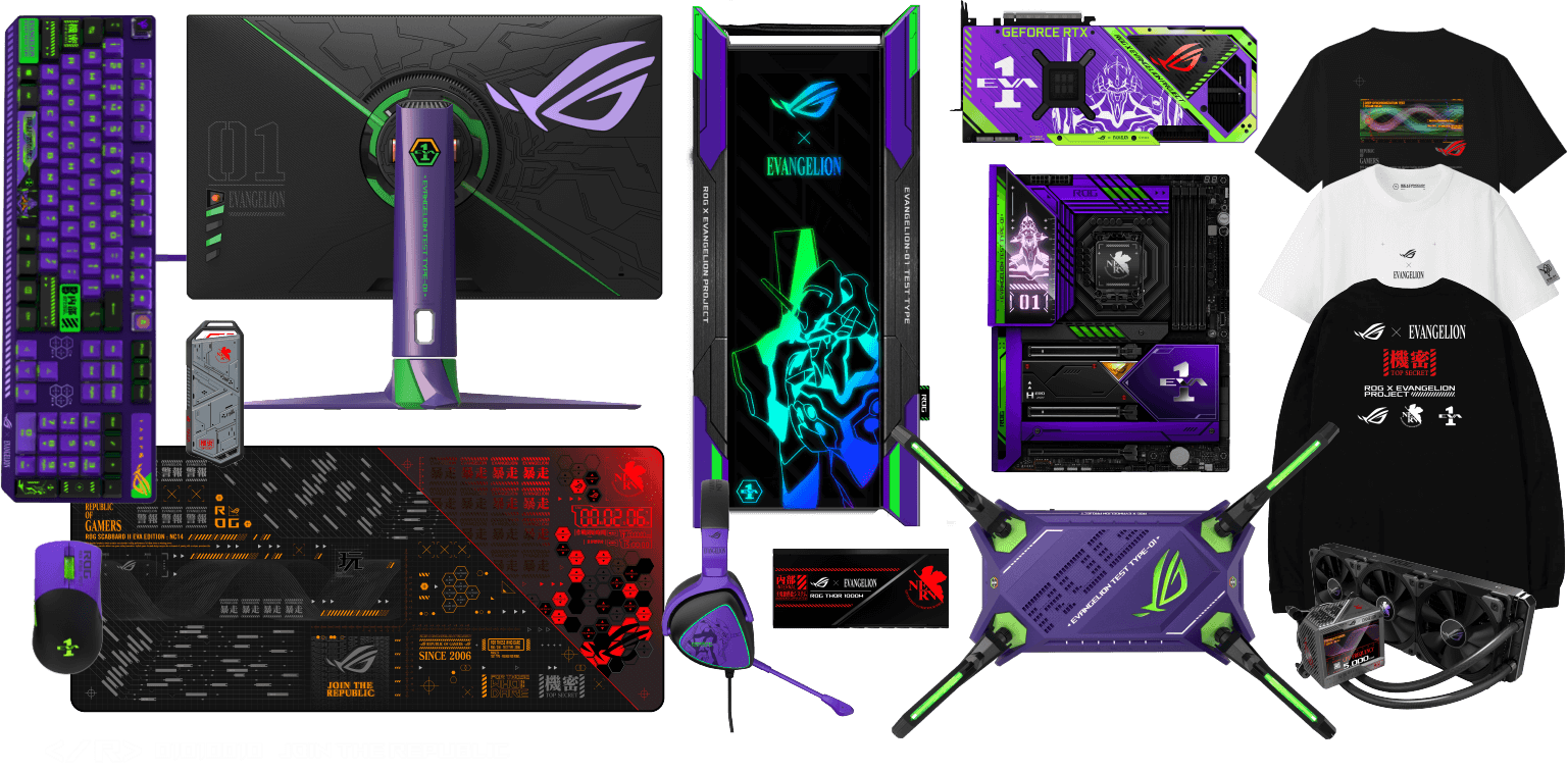 Asus’s wild new Evangelion collab lets you anime your whole PC setup