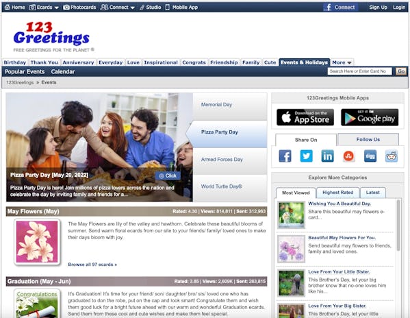 123 Greetings is still up and still amazing