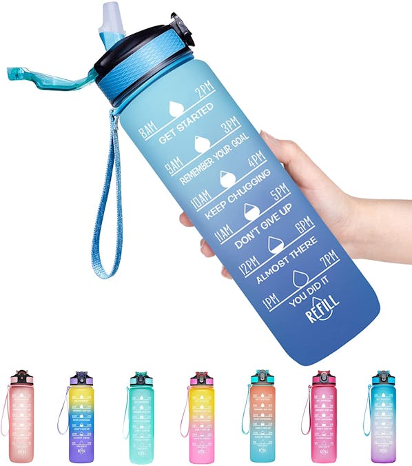 The 7 Best Water Bottles With Time Markings