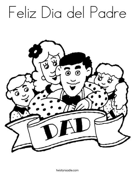 father's day coloring pages in spanish
