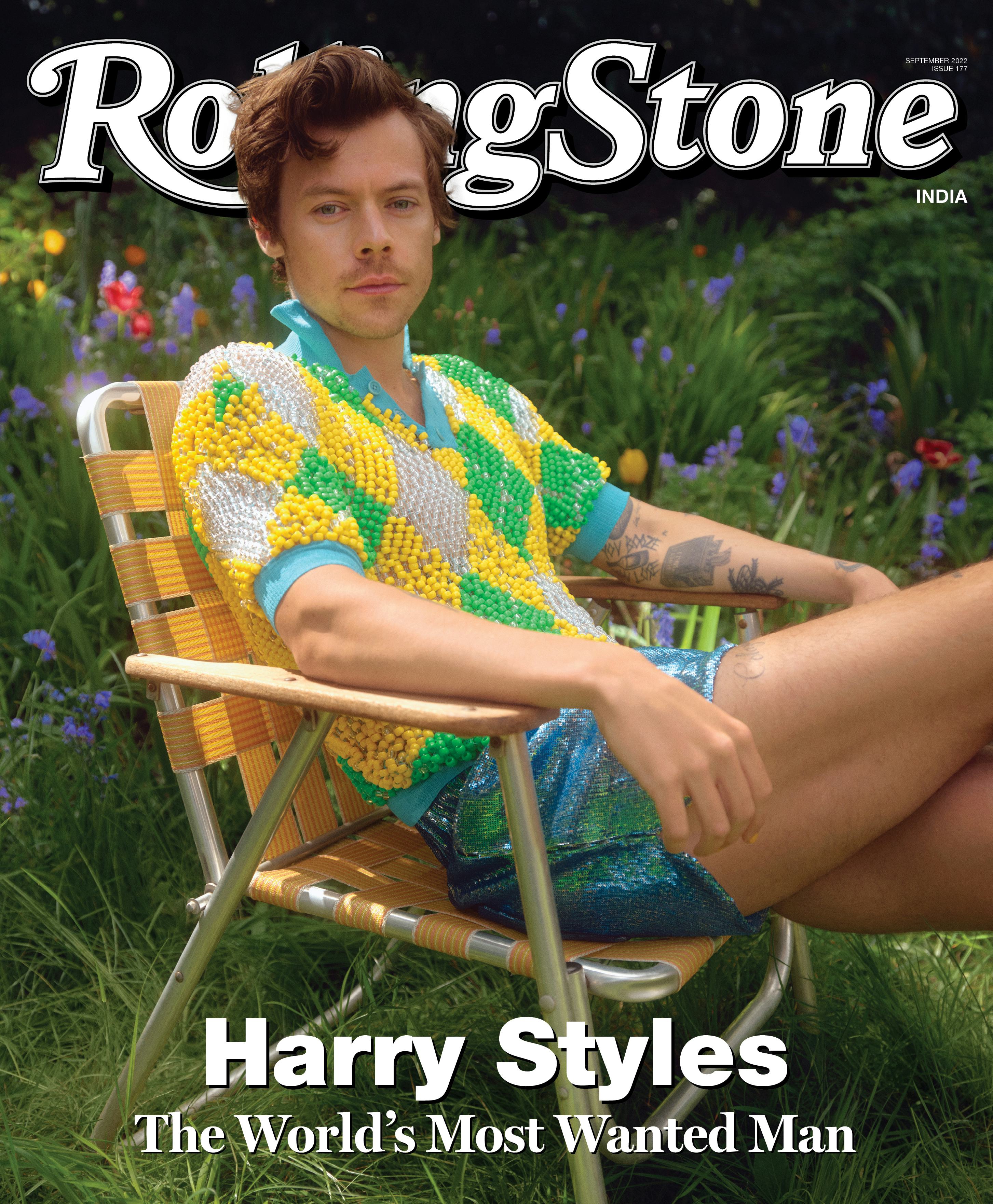 Harry Styles Wore Metallic Pink Boxers On The Cover Of 'Rolling Stone' UK