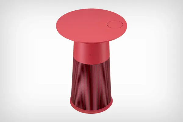 LG's colorful air purifier doubles as a side table