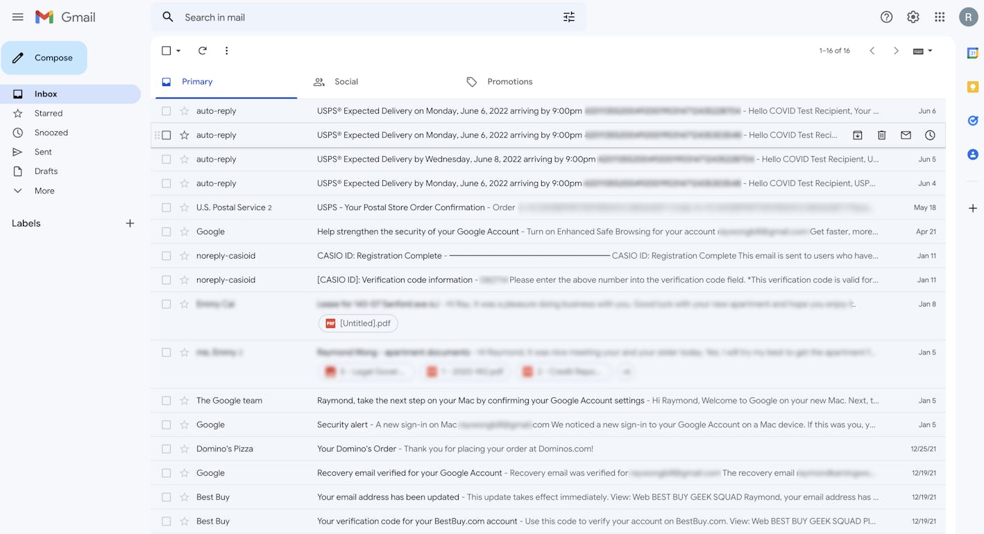 How to change Gmail back to original layout view